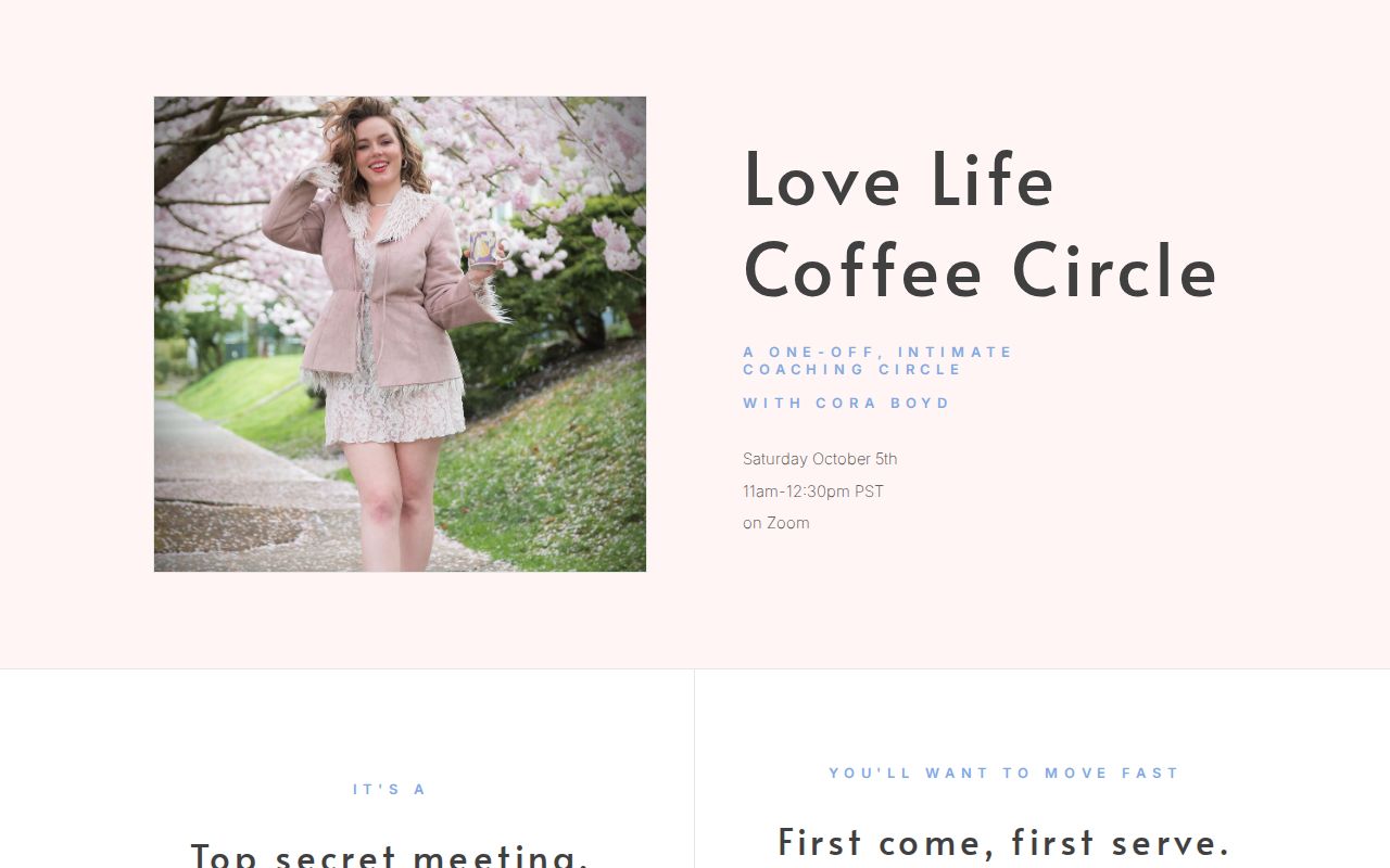 love life coffee circle